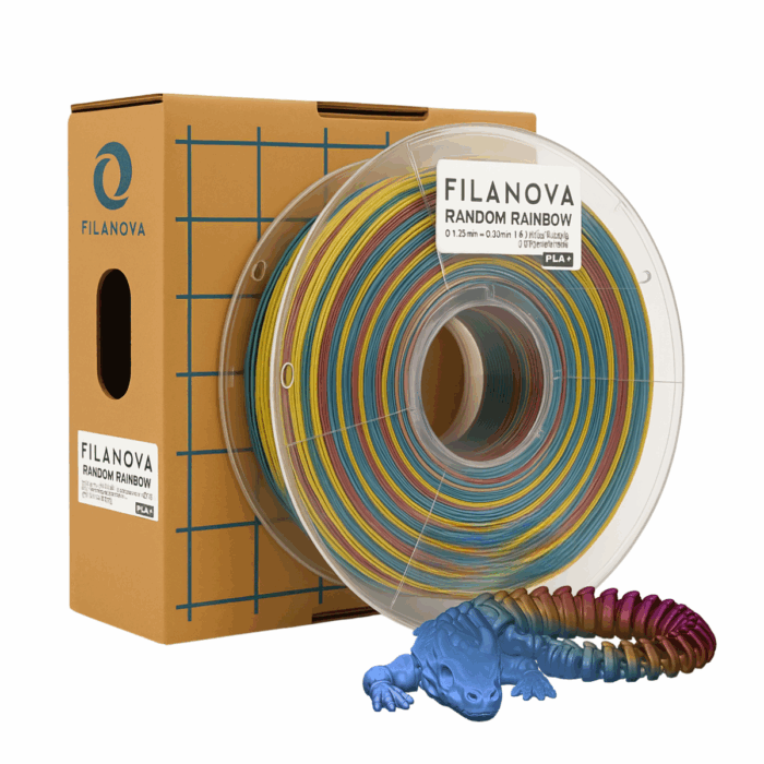 Filamento Random Rainbow PLA High Speed Filanova x 1Kg – Proyecto Color