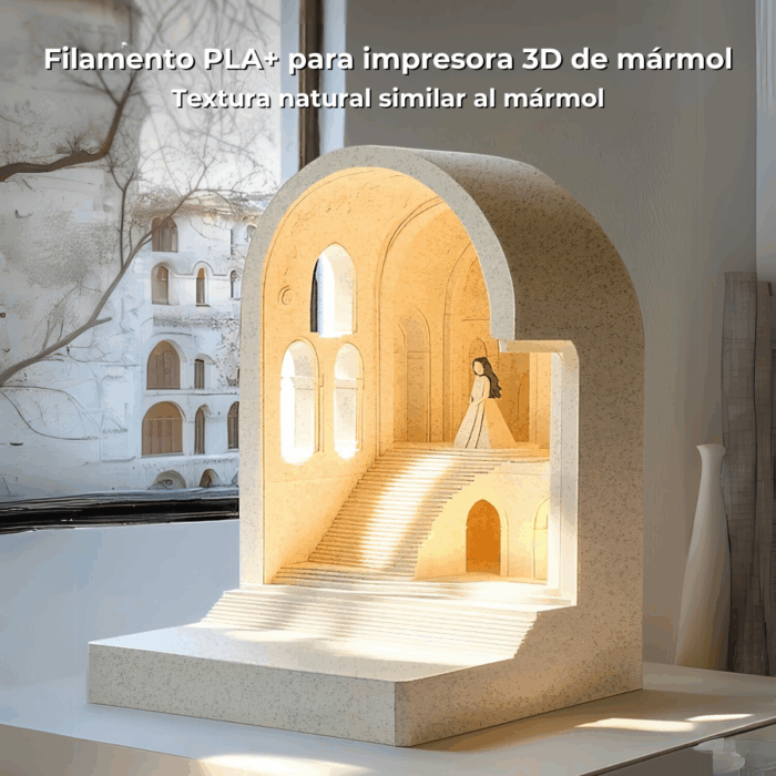 Filamento PLA+ Mármol Marble High Speed Fremover x1kg – Proyecto Color