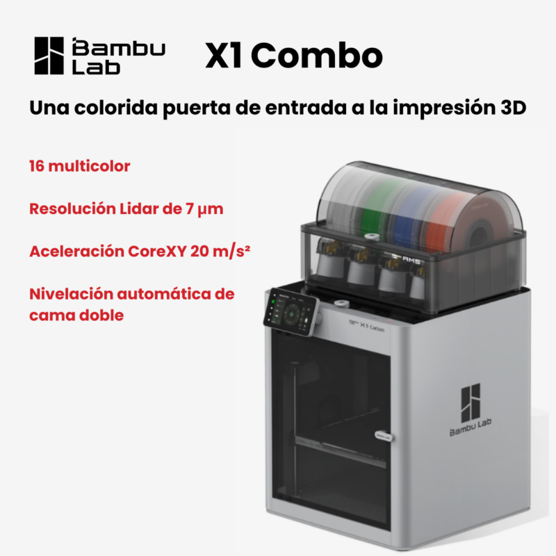 Bambu Lab X1 Carbon Combo – Proyecto Color